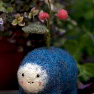 Needle Felted Plants Cute Smiling Felted Plant Creatures Wool Fantasy ...