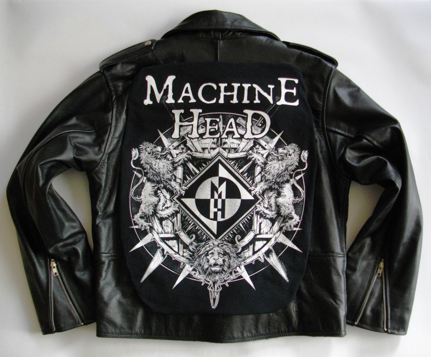 Metalworks Machine Head 'imperium' Leather Jacket - Etsy UK