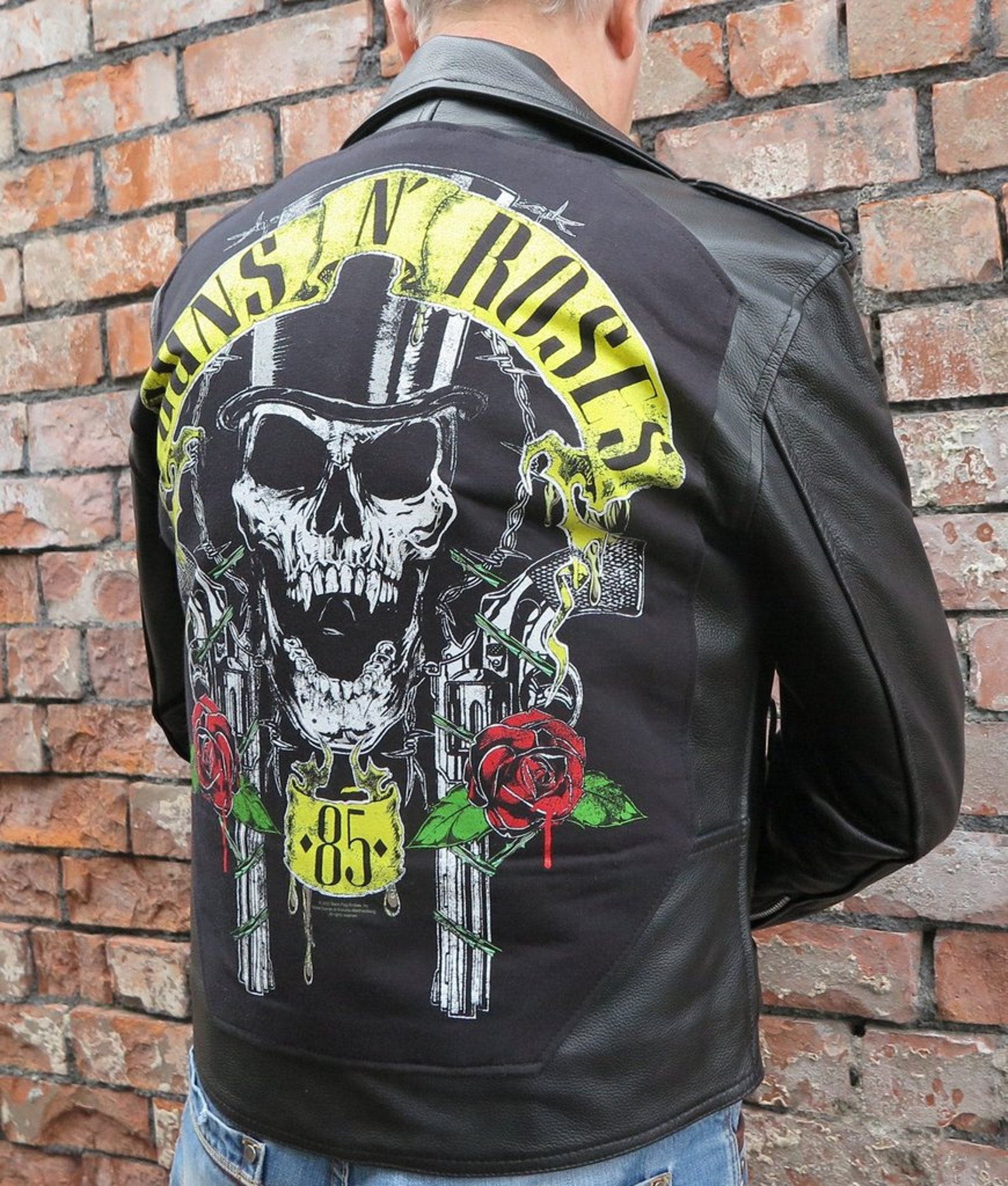 Metalworks Guns N' Roses '85' Leather Jacket - Etsy