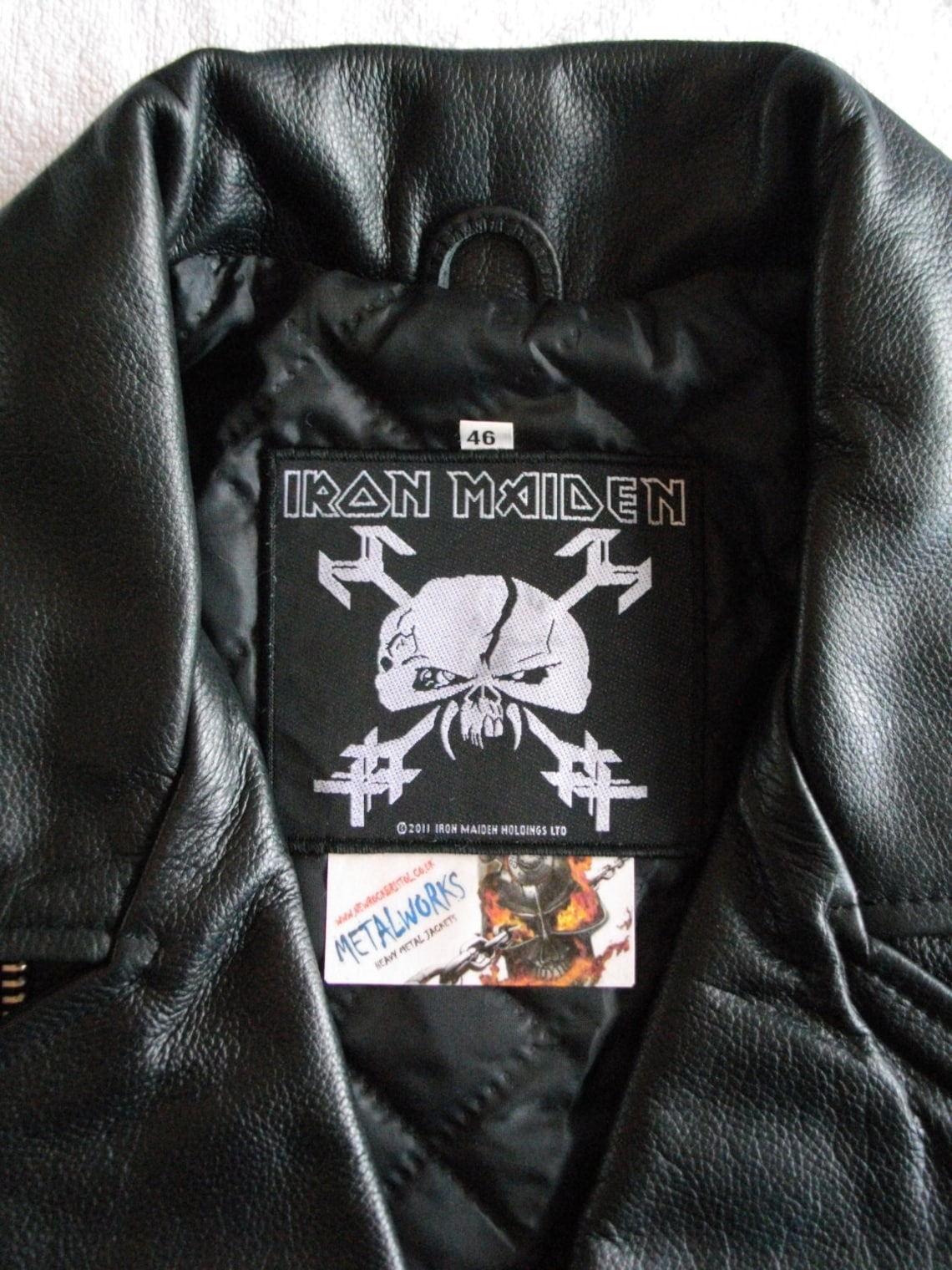 Metalworks Iron Maiden 'final Frontier' Leather Jacket - Etsy UK