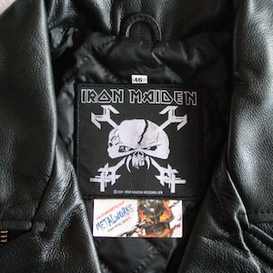 Metalworks Iron Maiden 'final Frontier' Leather Jacket - Etsy UK