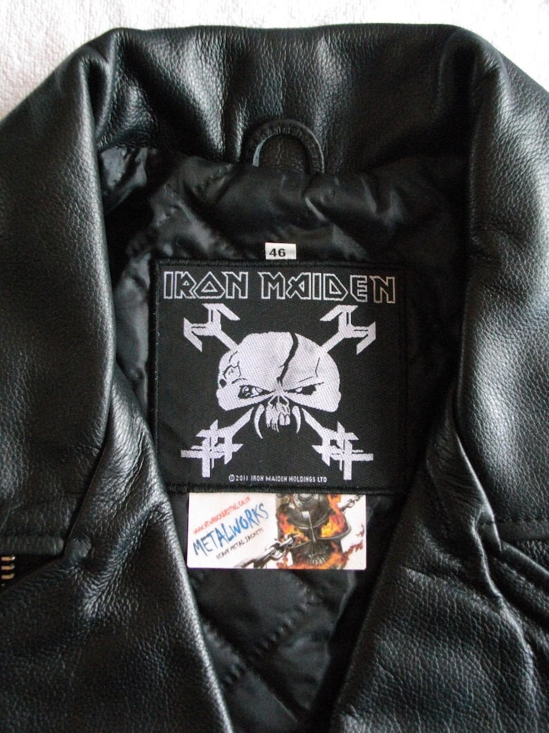 Metalworks Iron Maiden 'final Frontier' Leather Jacket - Etsy UK