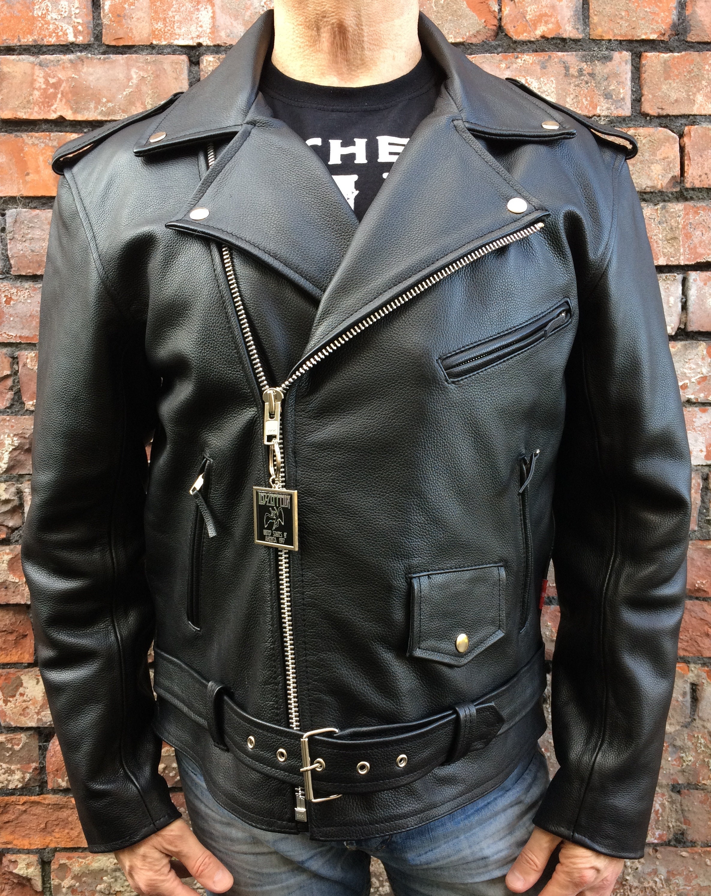 Metalworks Led Zeppelin 'USA 77' Leather Jacket - Etsy