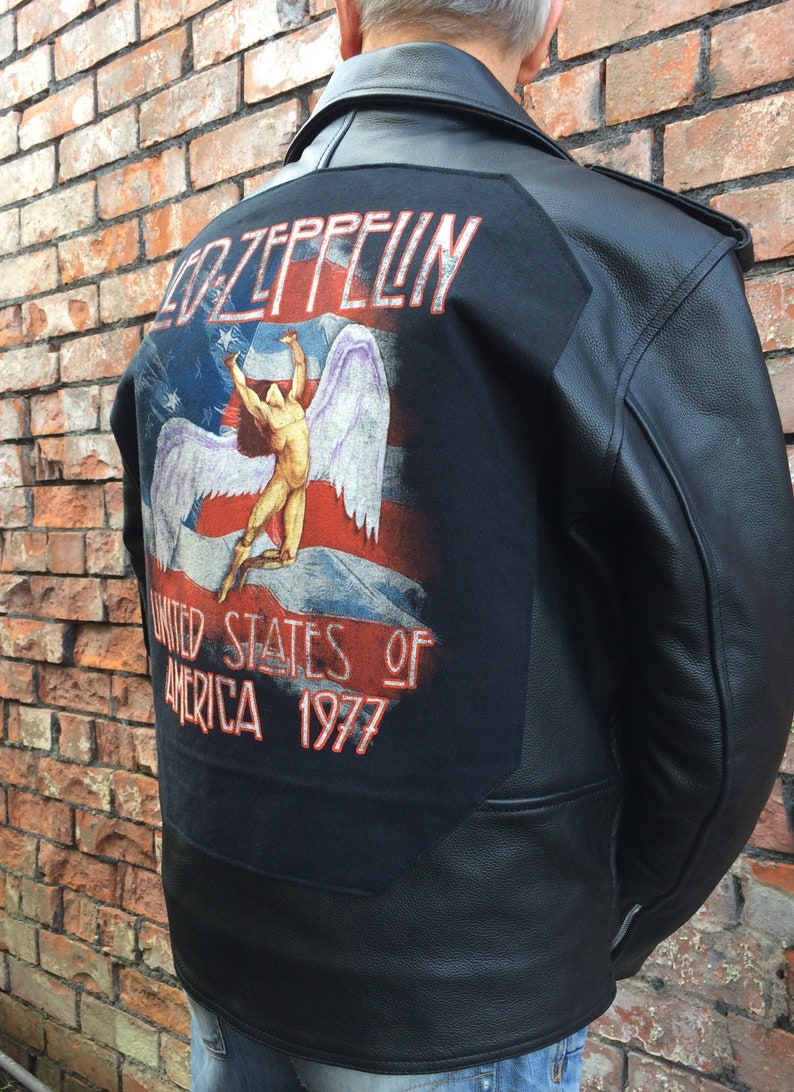 Metalworks Led Zeppelin 'USA 77' Leather Jacket - Etsy