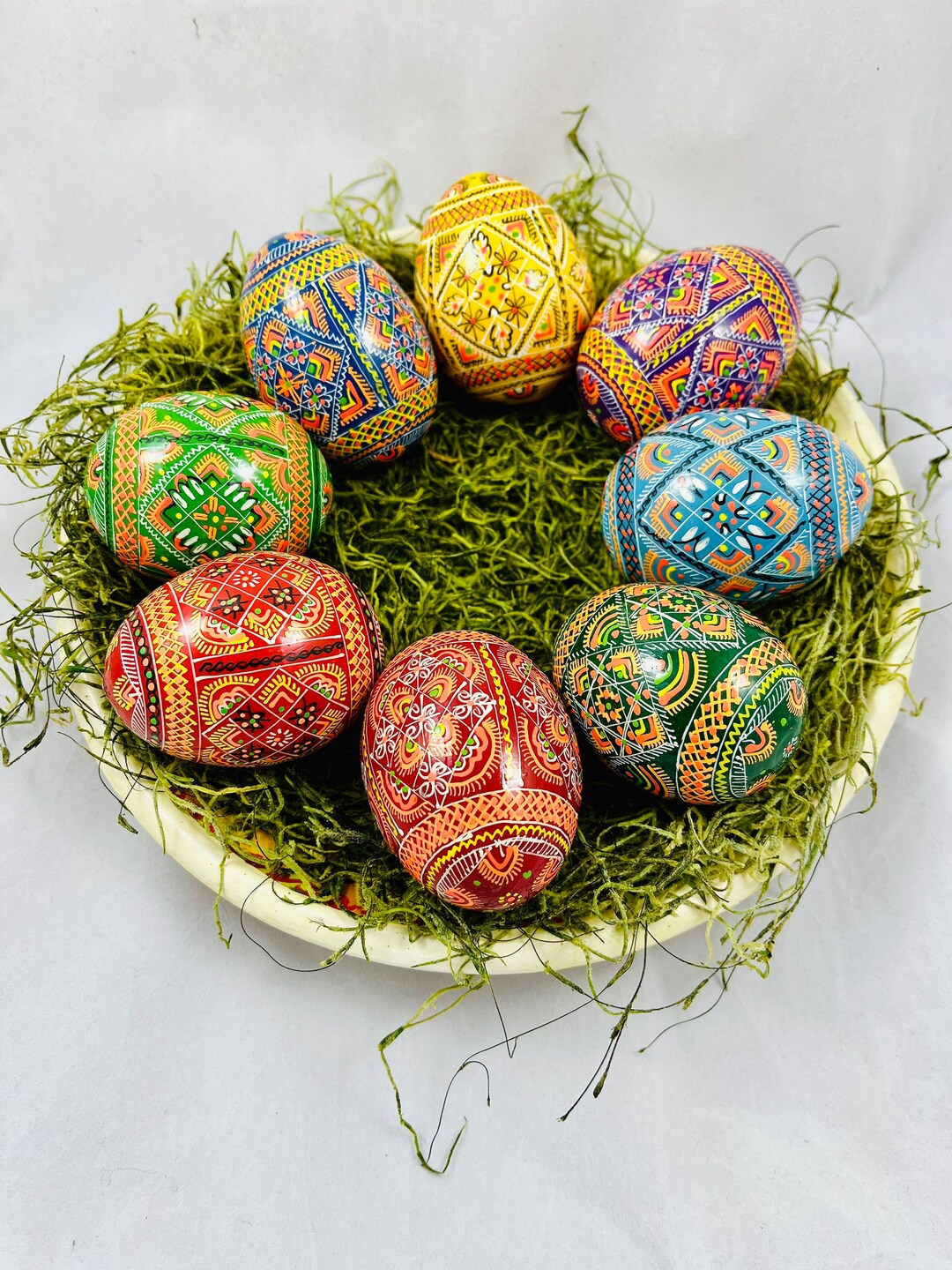 Wooden Eggs - Pysanky - Easter Egg - Easter Egg Paint - Wooden Eggs - Wooden Eggs - Hand-painted ...