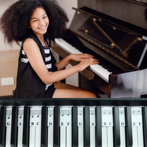 88 Key Full Size Piano Rake Key Label, Piano Keyboard Notes for ...