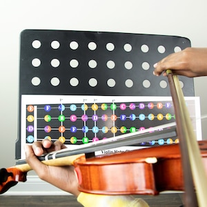 Color Coded Violin Fretboard Note Chart, Learn to Play Violin and Music ...