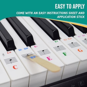 Piano Sticker for 61 Key Keyboards – Transparent and Removable - Etsy