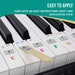 Piano Sticker for 61 Key Keyboards – Transparent and Removable - Etsy