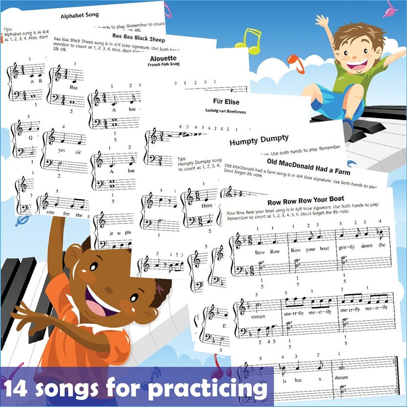 Complete Piano Music Lesson and Guide Book 2 for Kids and Beginners ...