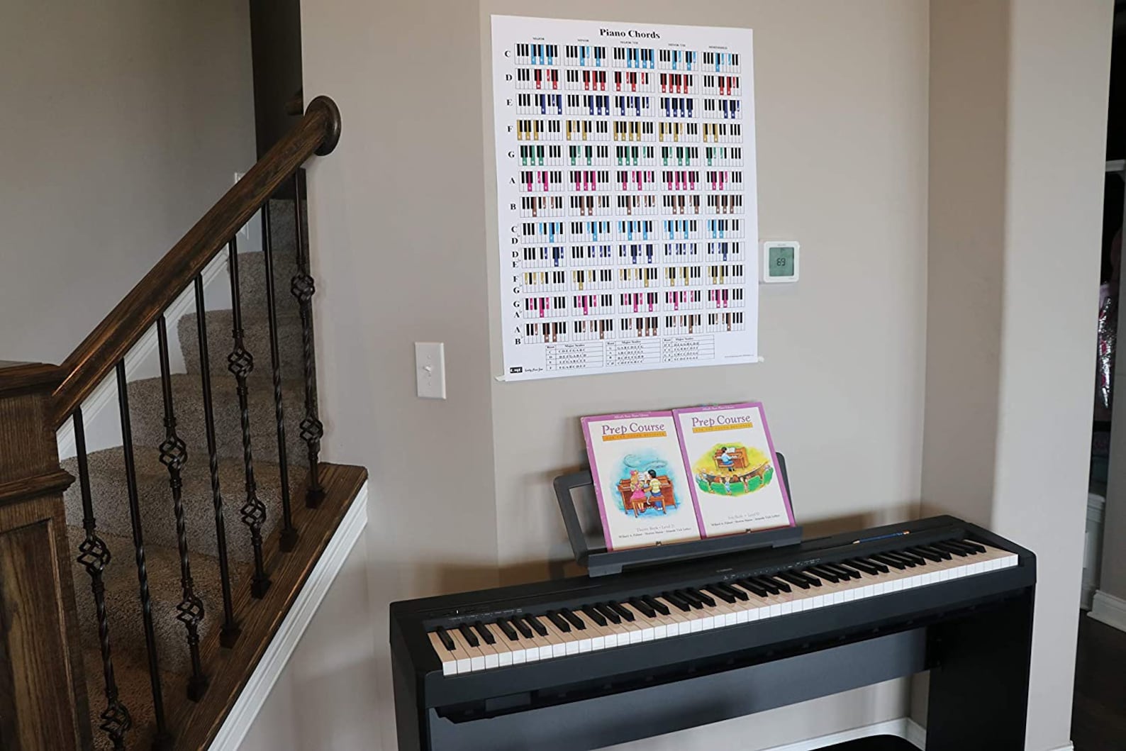 Piano Chord and Scale Poster Chart (24”x30”), Printed on Waterproof ...