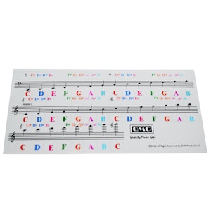 Piano Sticker for 61 Key Keyboards – Transparent and Removable - Etsy
