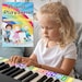 Rainbow Color Piano and Keyboard Sticker and Kids Piano Learning Book ...