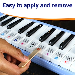 Piano Stickers for 32/37 Key Melodica-transparent and Removable With ...