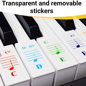 Piano Lessons Book2 and Color Coded Note Stickers: Piano Music Lesson ...