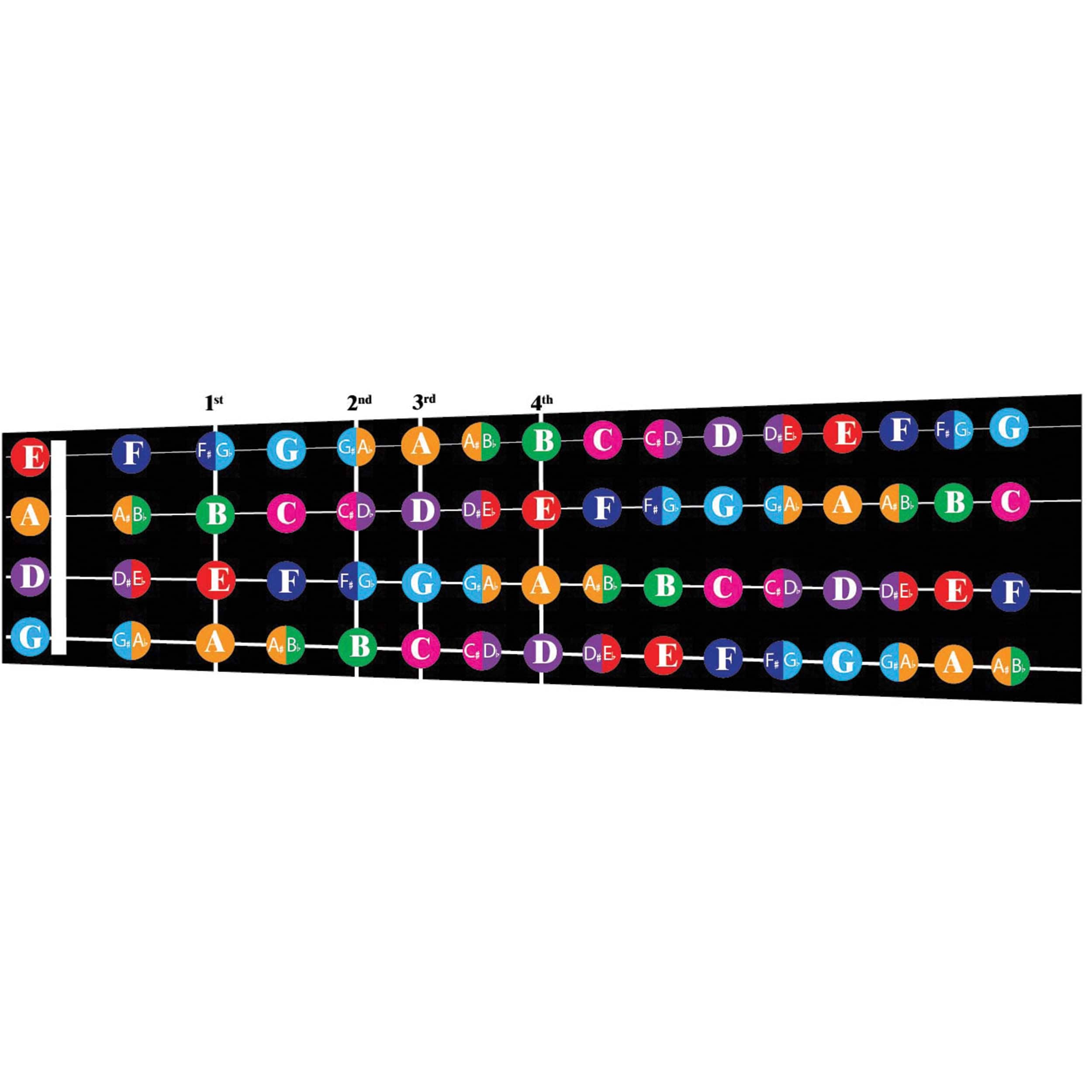 Color Coded Violin Fretboard Note Chart Learn to Play Violin - Etsy