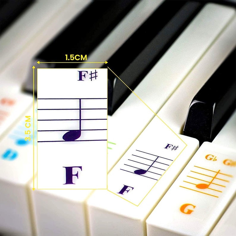 Piano Lessons Book2 and Color Coded Note Stickers: Piano Music | Etsy