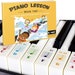 Piano Lessons Book2 and Color Coded Note Stickers: Piano Music | Etsy