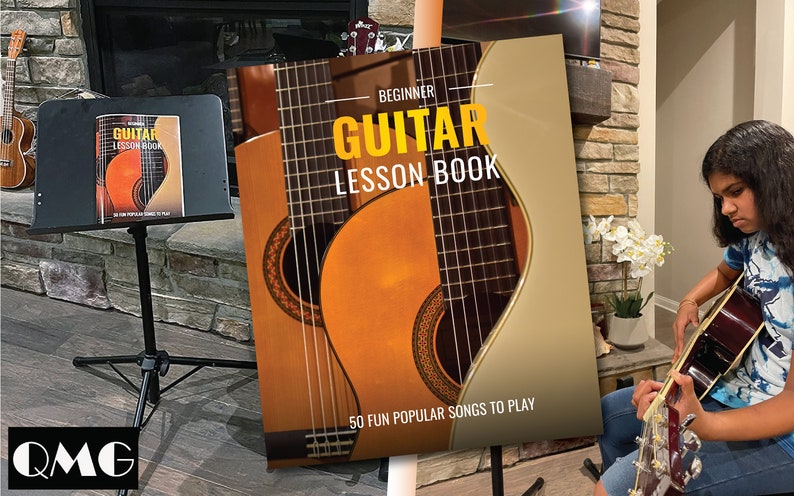 Beginner Guitar Lesson Book, Suitable for All Levels, Color Coded Notes ...