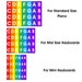Rainbow Color Piano and Keyboard Sticker and Kids Piano Learning Book ...