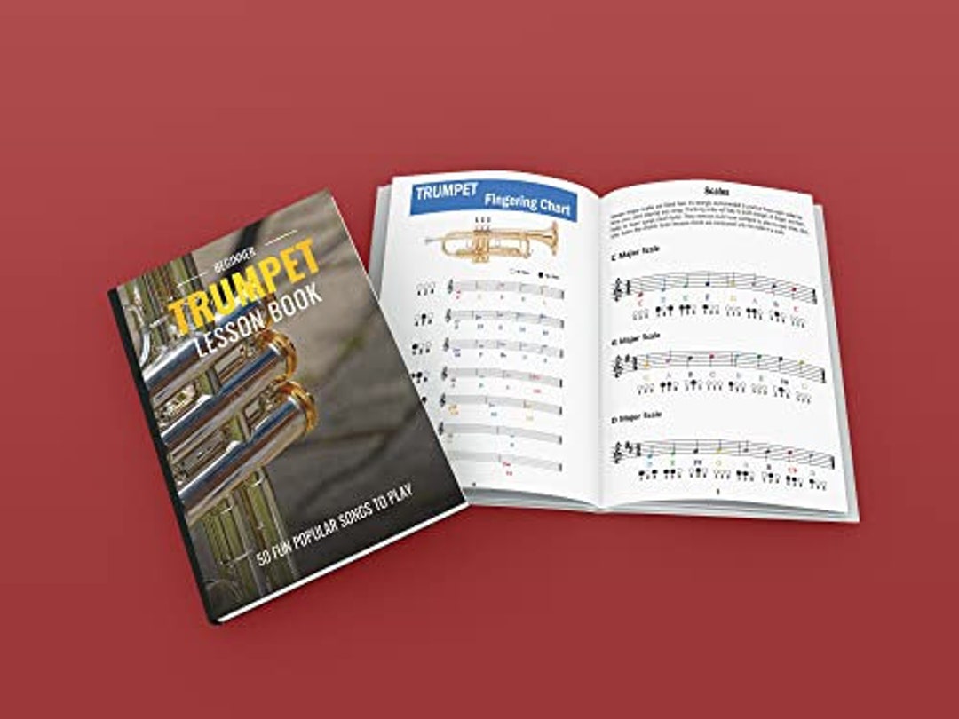 Beginner Trumpet Lesson Book, Suitable for All Levels, Color Coded ...