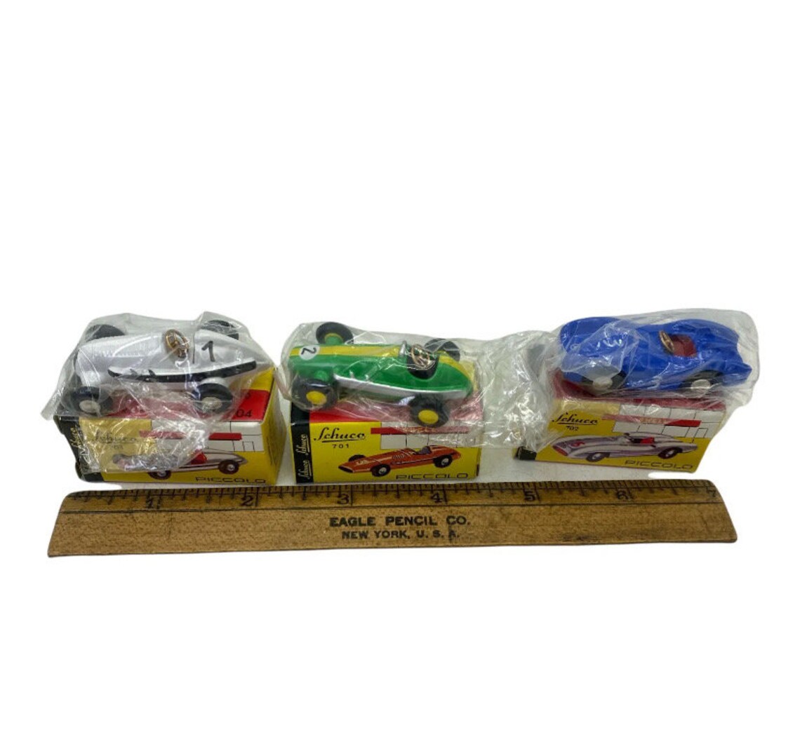 Schuco Piccolo Race Car Set: 50 Year Collector's Edition in Wood Box - Etsy