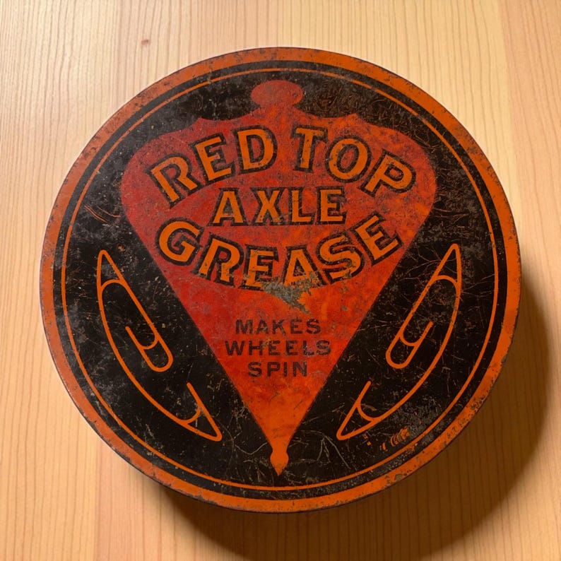 Gulf Oil Red Top Axle Grease Lid - 2 Lids - NO CAN -advertising Lids ...