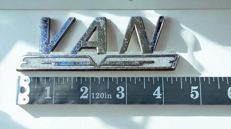 Vintage Chrome "van" Emblem -badge - Etsy