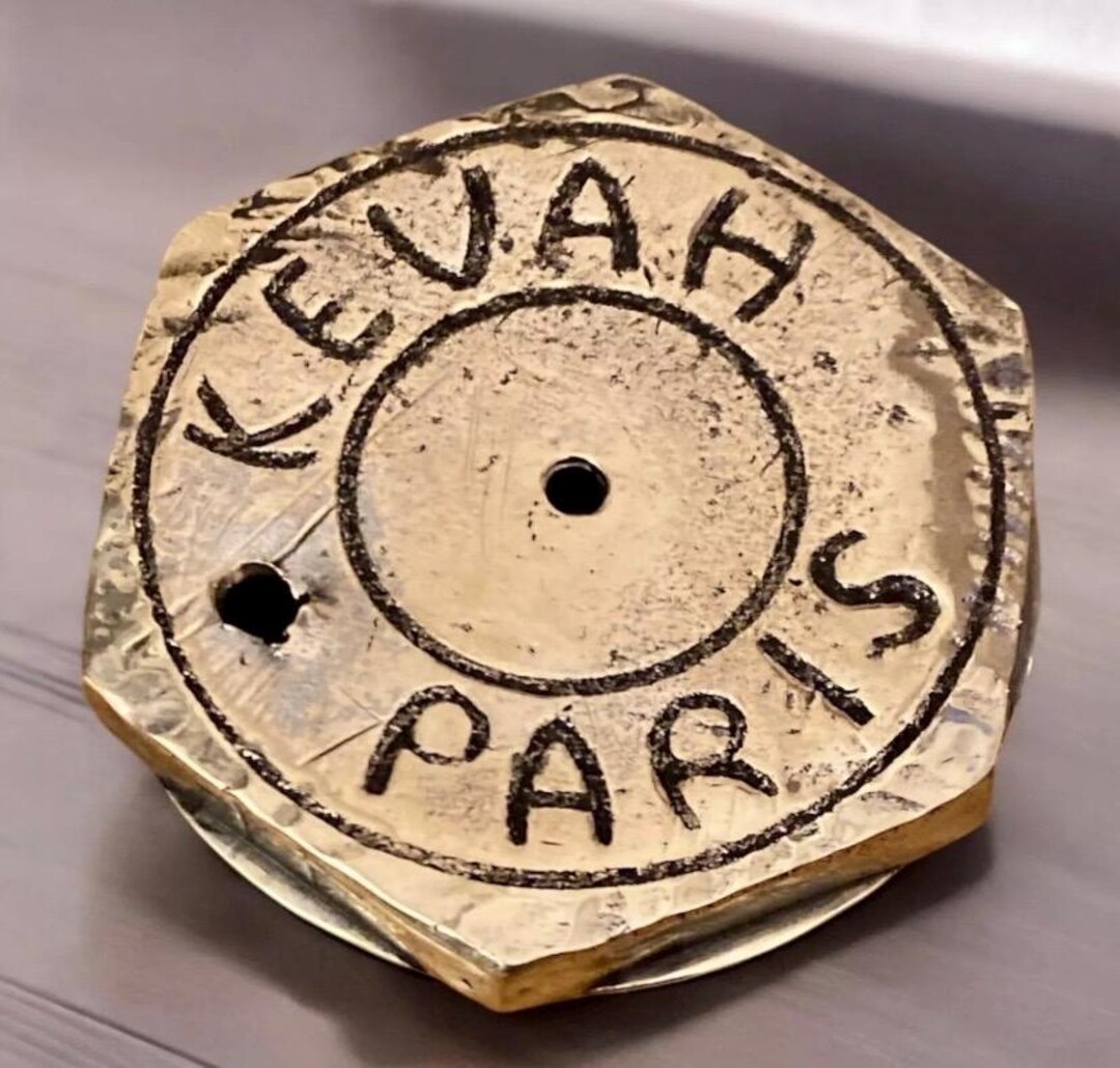 Antique Brass Hubcap: KEVAH Paris Cycle Car, Circa 1921 (3" Diameter ...