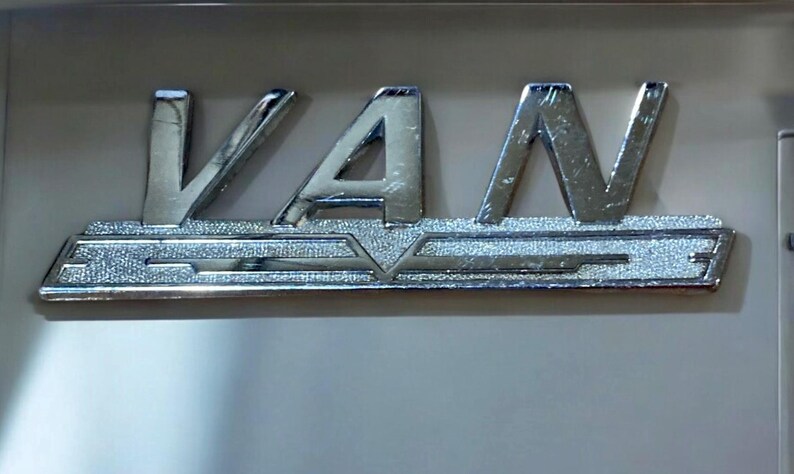 Vintage Chrome "van" Emblem -badge - Etsy