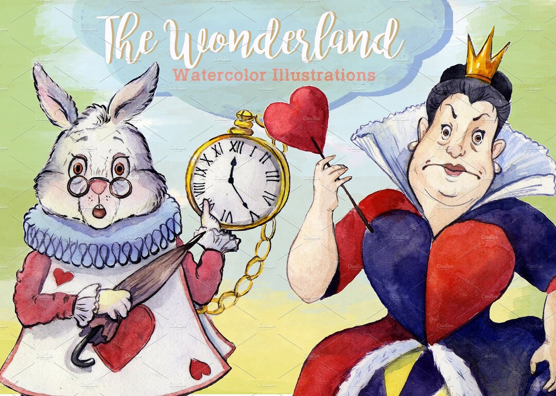 Watercolor Alice, Alice in Wonderland, Alice , Alice Clipart, Alice in ...