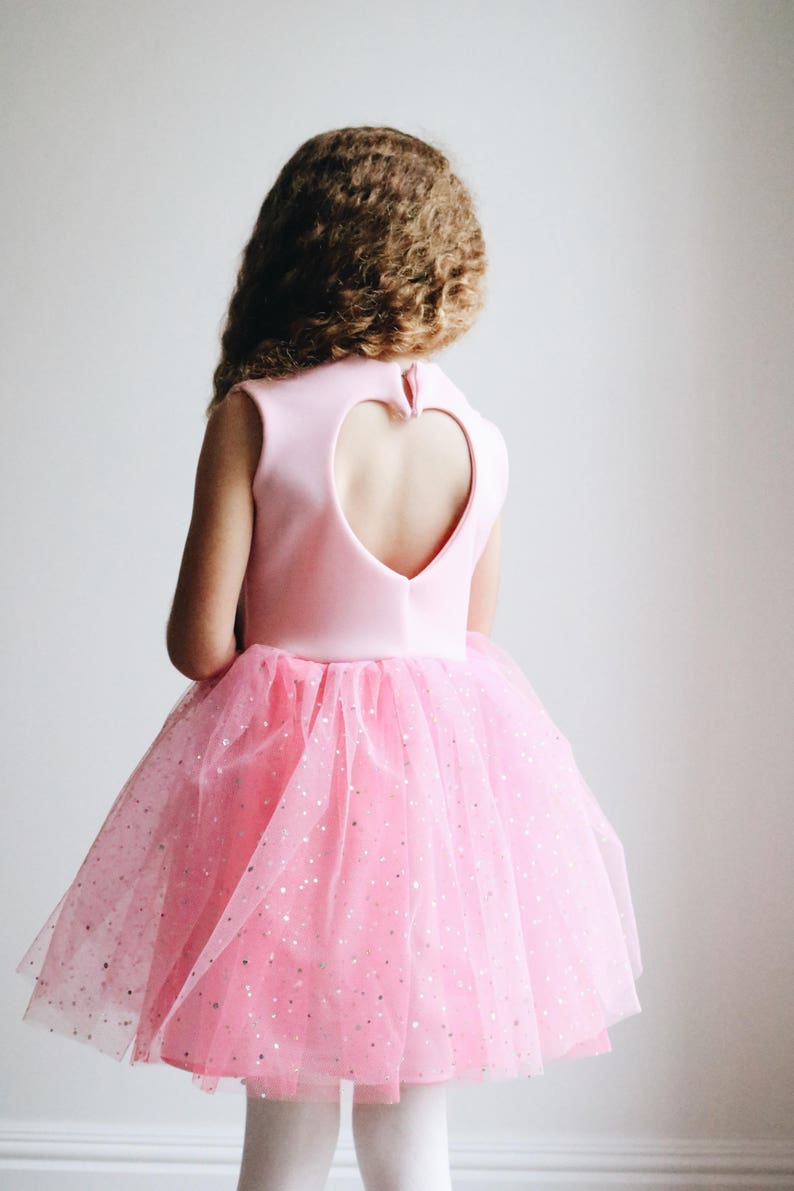 Handmade Pink Sparkly Tulle Tutu Party Dress | Etsy