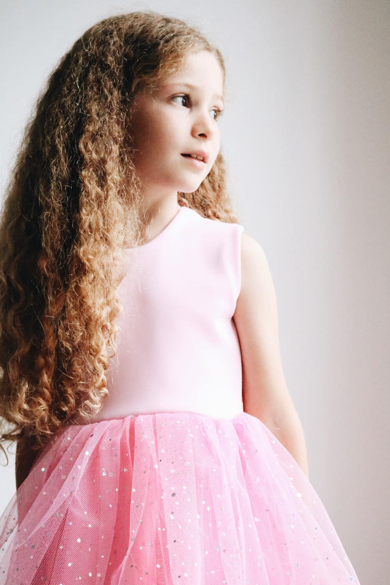 Handmade Pink Sparkly Tulle Tutu Party Dress | Etsy