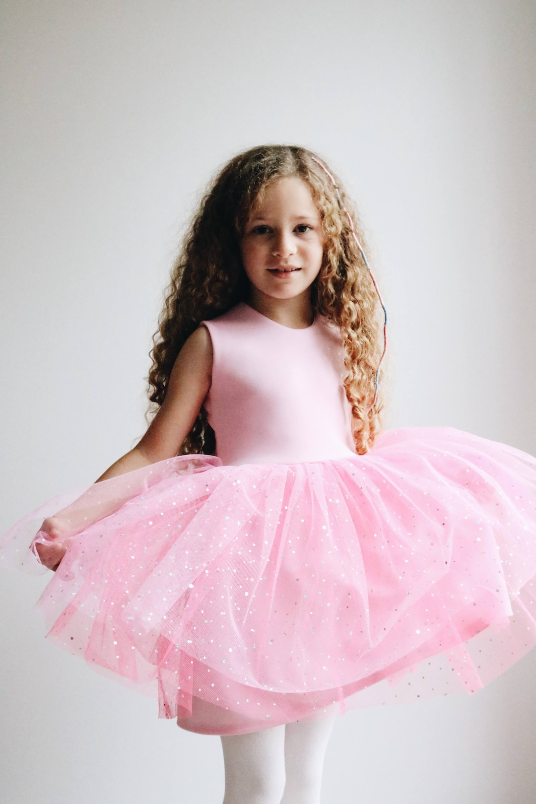 Handmade Pink Sparkly Tulle Tutu Party Dress - Etsy