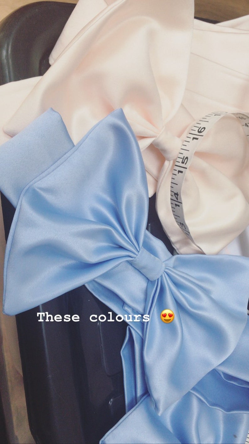 Duchess Satin Bow Sash | Etsy