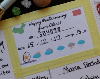 Postcrossing Stamp Postcrossing Sticker Gift for - Etsy