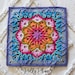 Crochet Pattern - Letitia Granny Square Afghan Block for Sampler ...