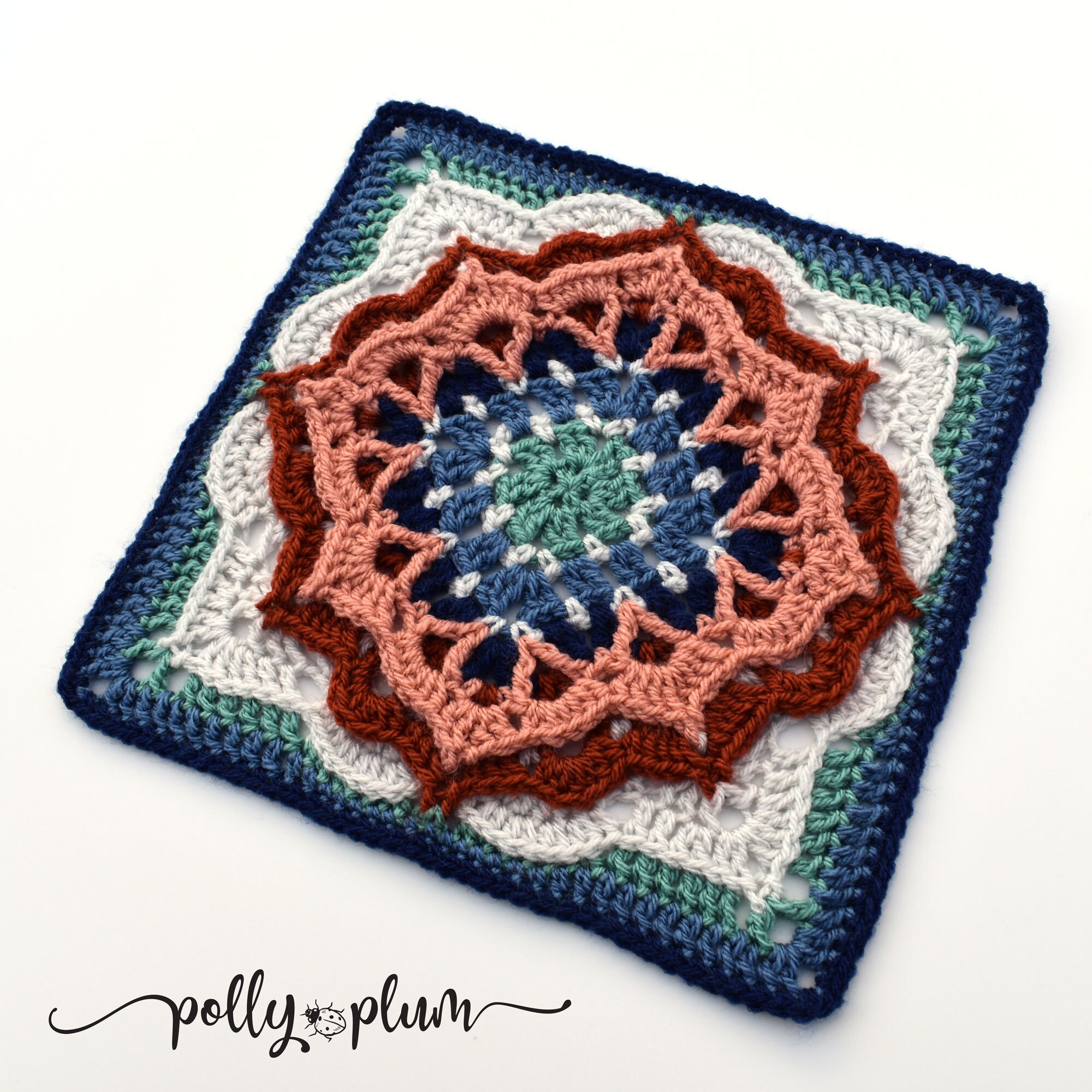Crochet Pattern - Letitia Granny Square Afghan Block for Sampler ...