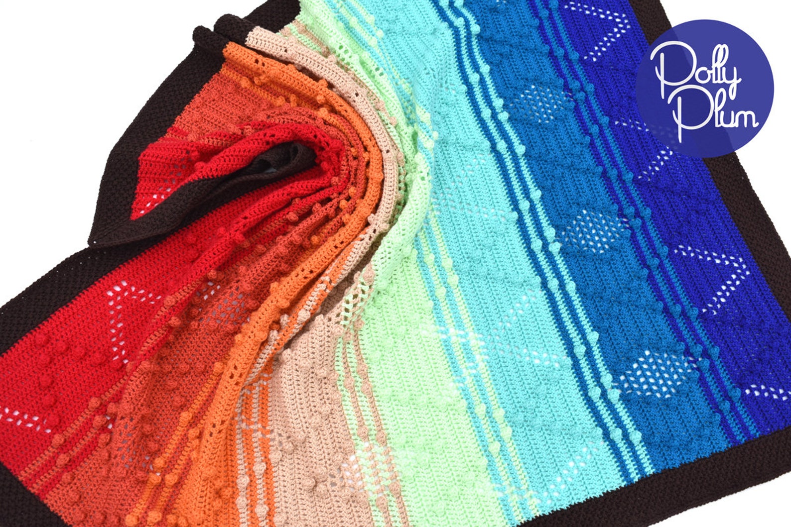 Crochet Pattern Popcorn Playground Four Unique Textured | Etsy