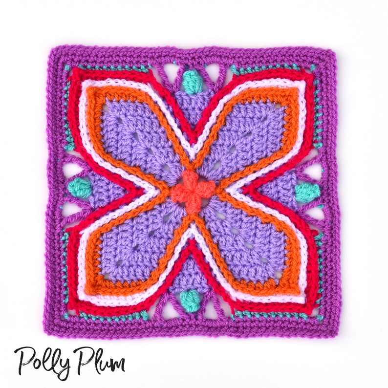 Crochet Pattern Fairy Wings Granny Square Afghan Block for - Etsy
