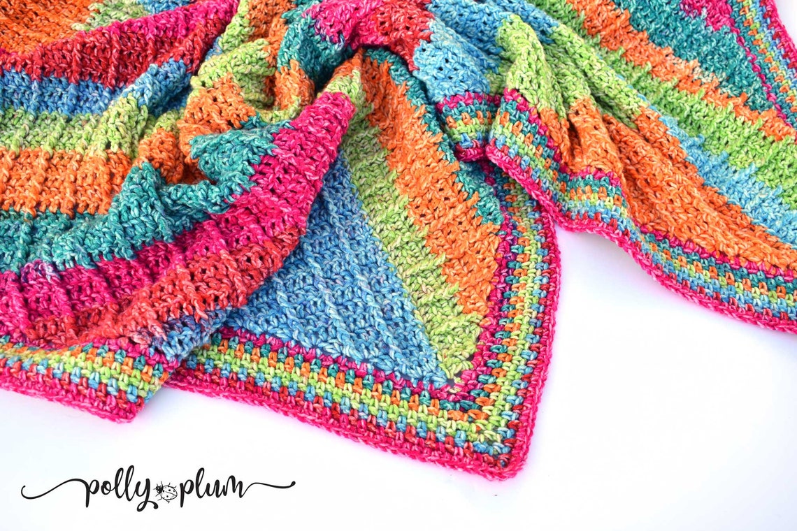 Crochet Pattern in a Tizzy Crochet Blanket Pattern by Polly - Etsy