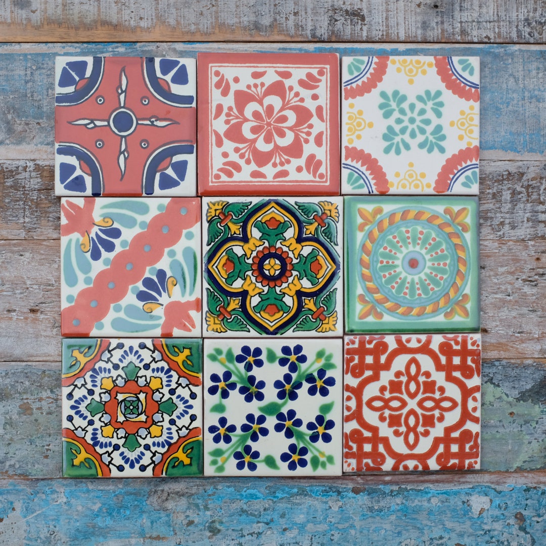 Tile Set of 9 Individual Tiles Large ADOBE9 - Etsy UK