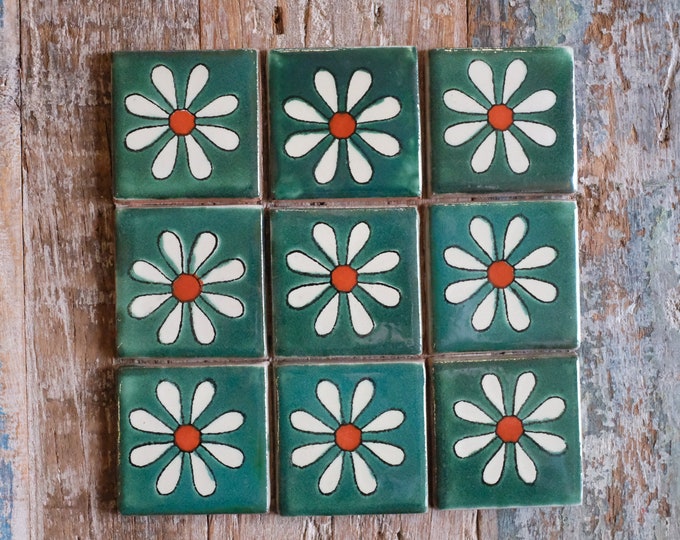 Mexican Tile Set of 25 SMALL Tiles 5cm X 5cm Mix FORESTS25 - Etsy UK