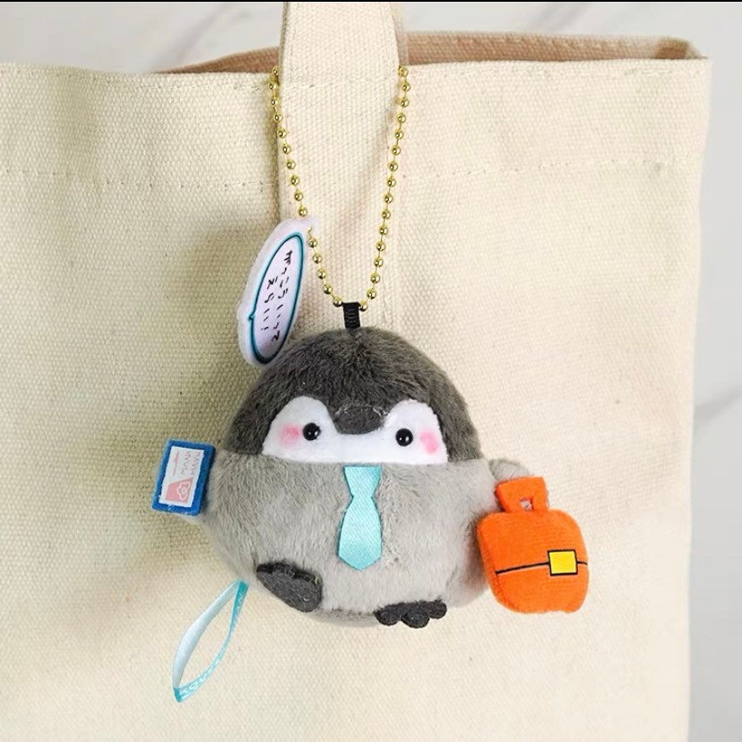 Penguin Plushie Keychain, Working Penguin Bag Charm - Etsy