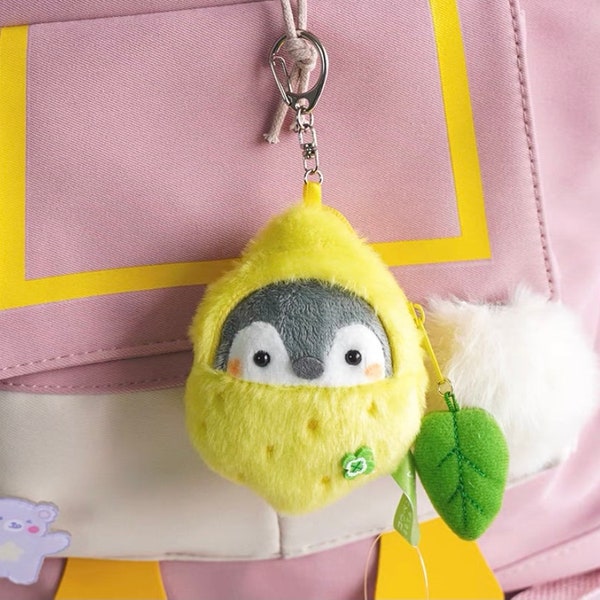Penguin Plush Keychain - Etsy