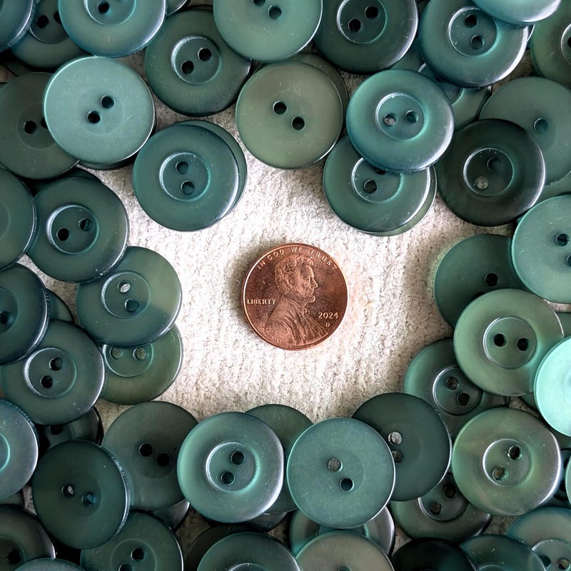 Green Buttons - Etsy