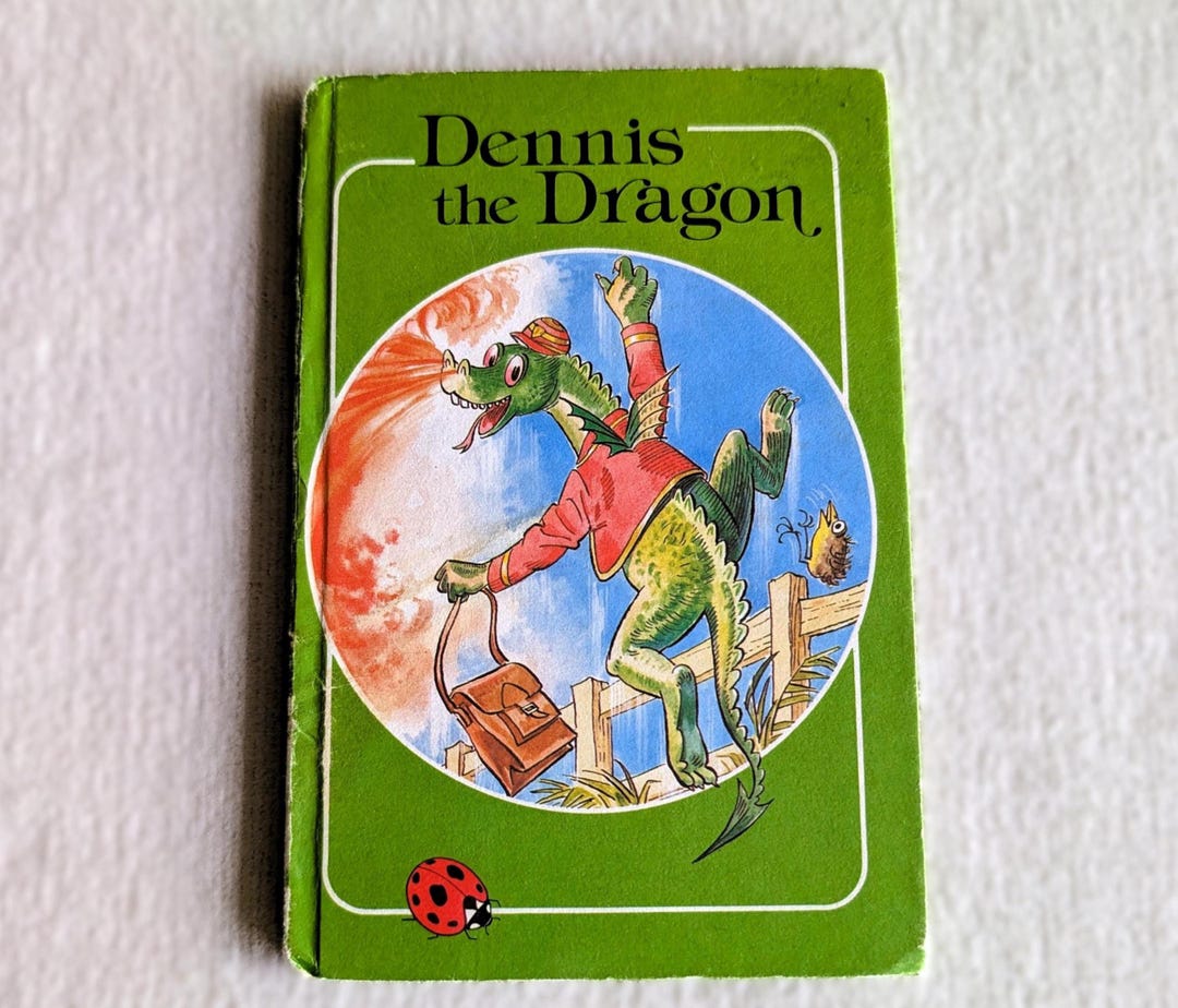 1980 Vintage DENNIS DRAGON Children's Book | Vera Hopewell | Martin ...