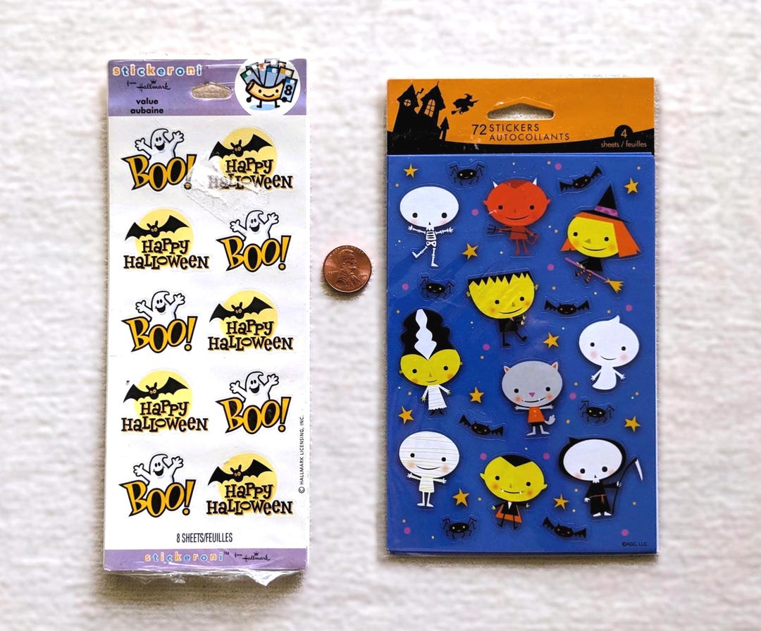 Sealed Vintage HALLOWEEN Stickers NIP | You Pick American Greetings ...