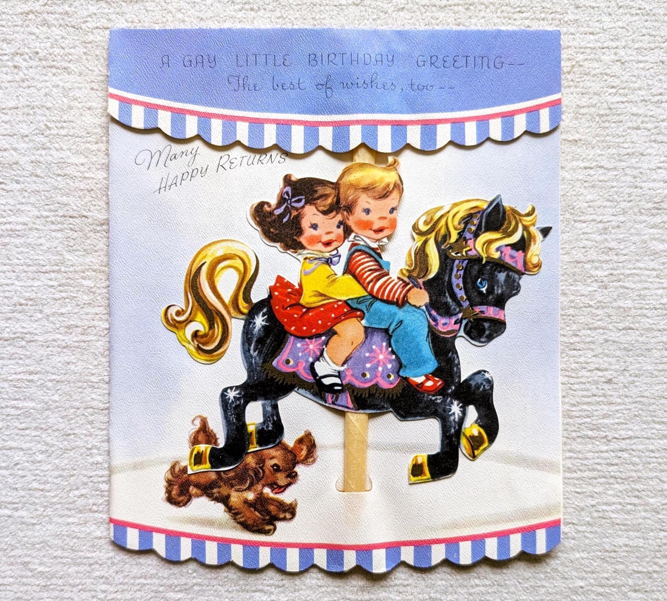 Carousel Horse Birthday Cards