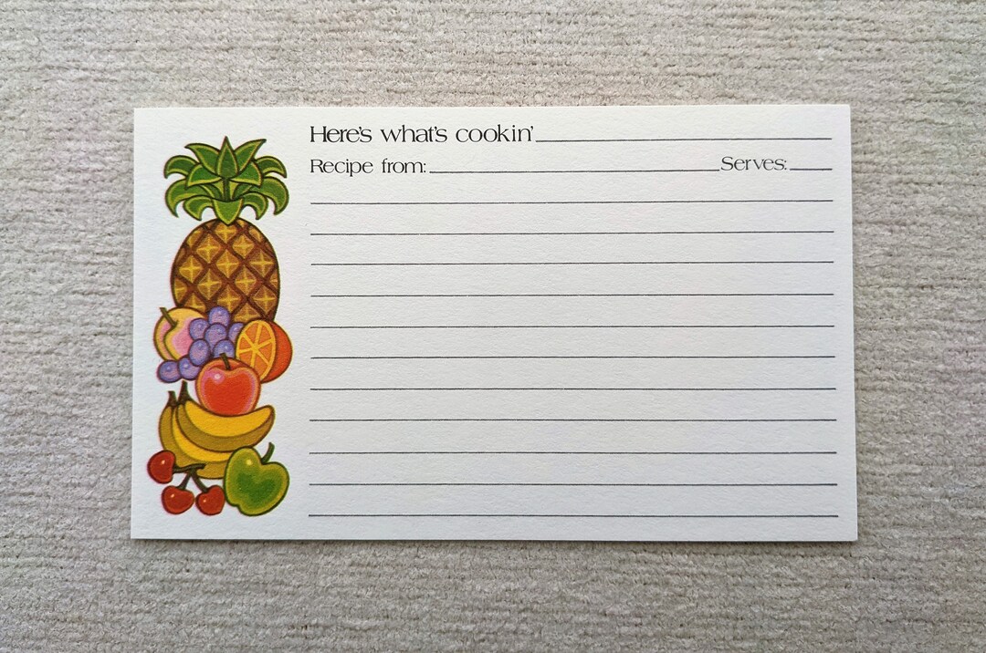 Unused 24 Vintage Current RECIPE Cards Receipe Cards 3 X 5 Cards ...